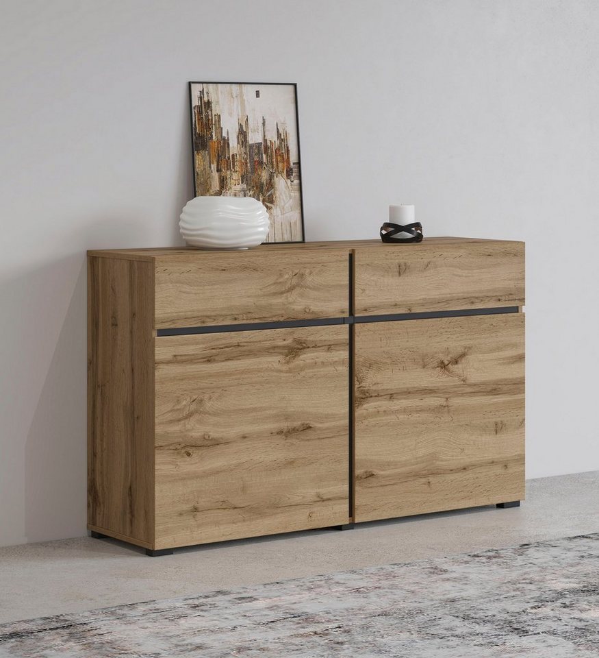 Inosign Sideboard Crossbreite 1195 Cm Moderne Grifflose Kommode2